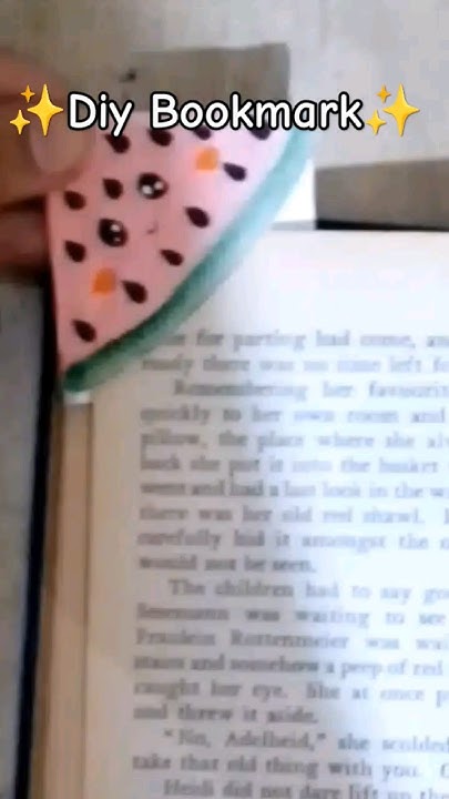 ⚠️ easiest way to make book mark || diy bookmark #diy #bookmark #easy # ...