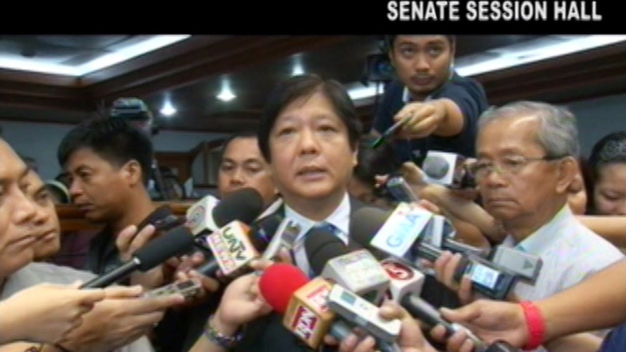 Sen. Bongbong Marcos - Ambush Interview at the Senate Session Hall (23 ...
