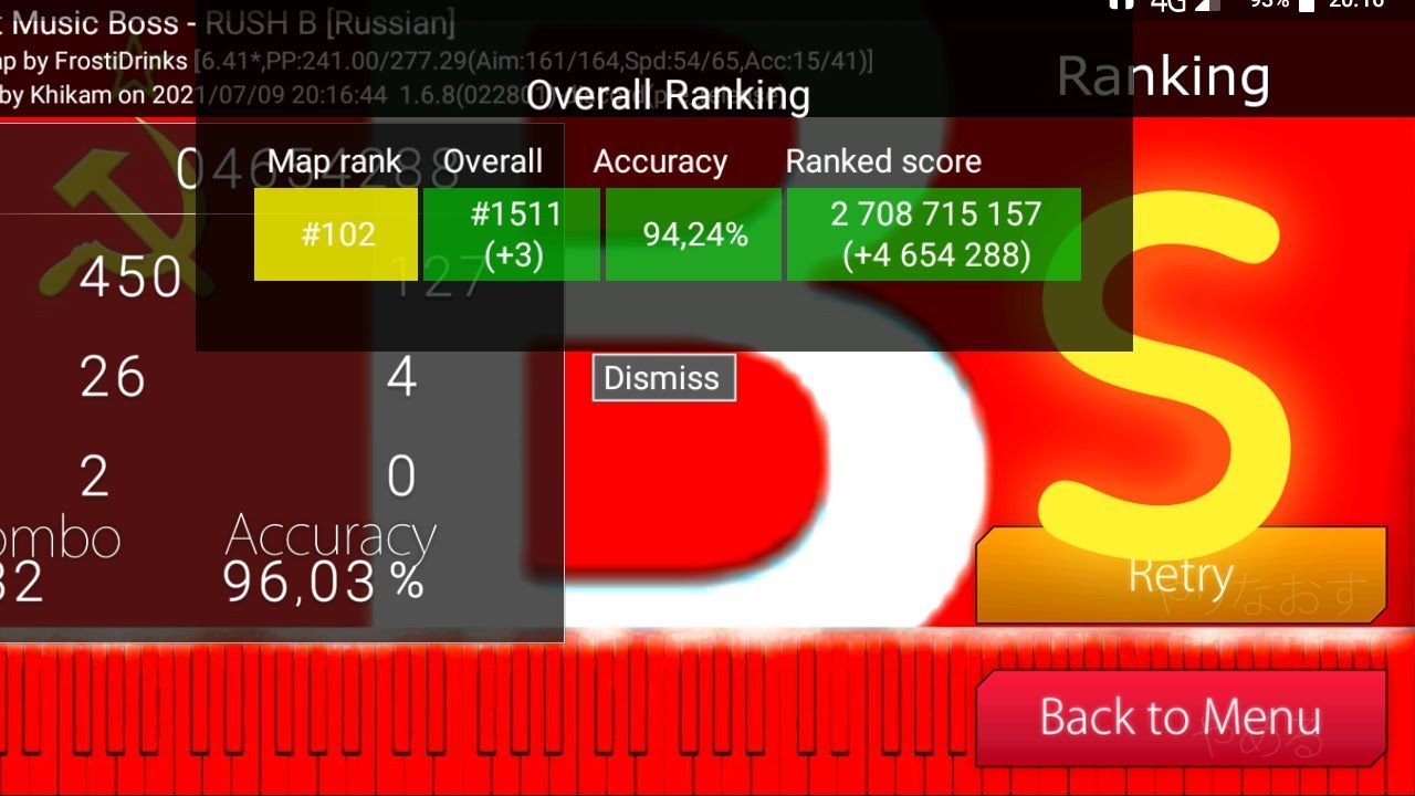 Sheet Music Boss - RUSH B [Russian] (osu!droid) - YouTube