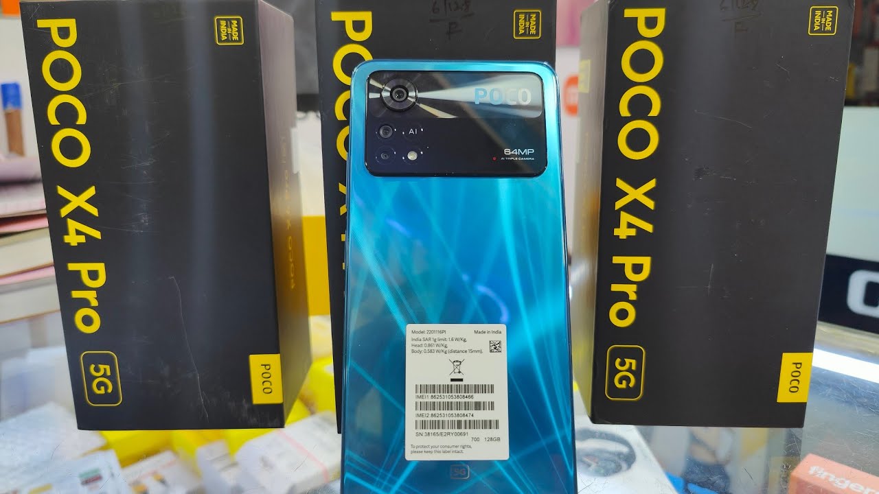 POCO X4 Pro 5G Blue 💙 । best design and powerful processor Full ...