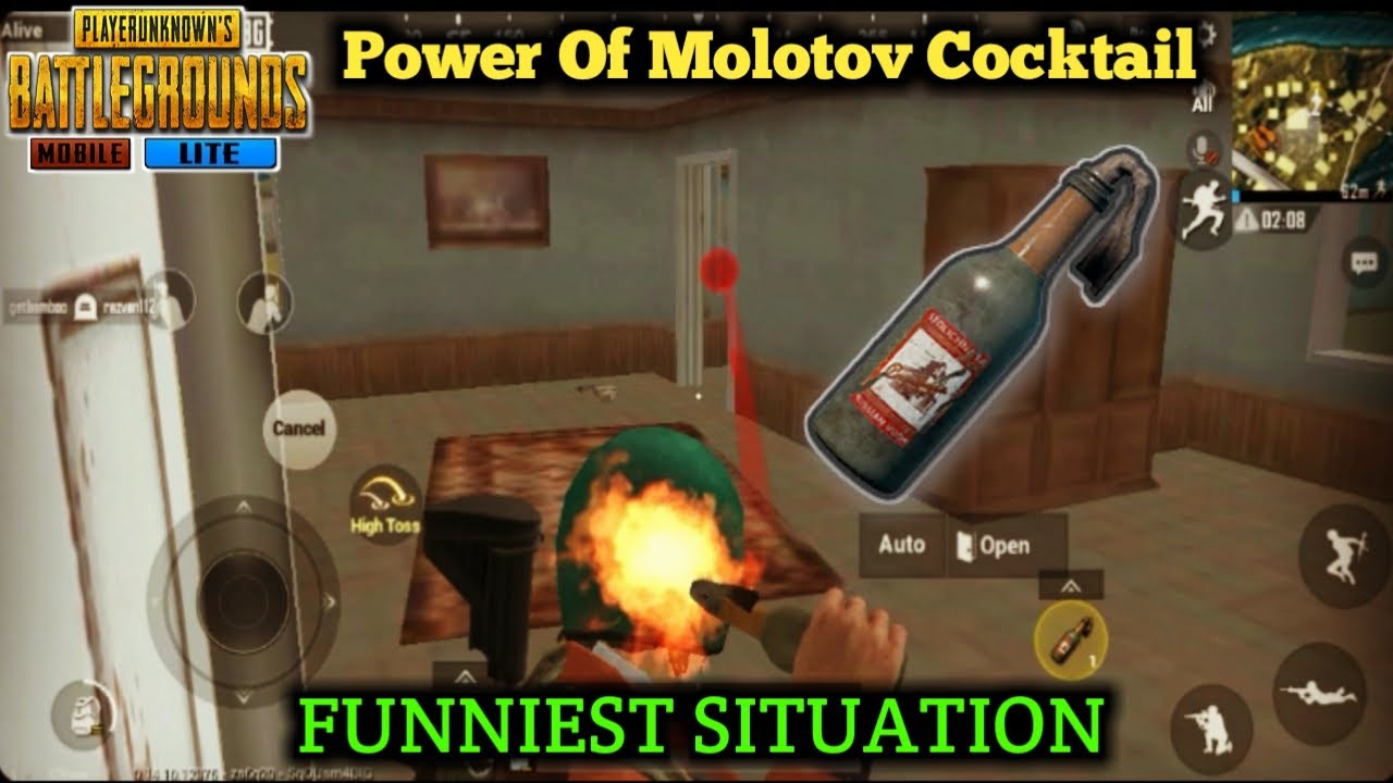 Power Of A Molotov Cocktail || PUBG Lite || Funniest Situation - YouTube