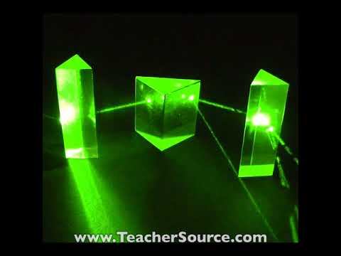 Three Prisms with Green Laser - YouTube