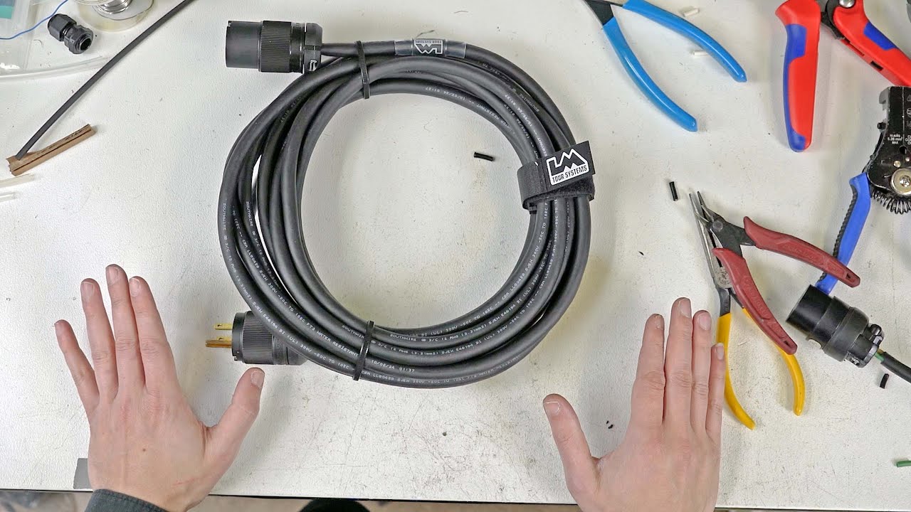 Heavy Duty Portable AC Extension Cord Build | LM Tour Systems Standard ...
