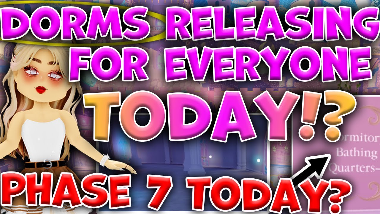 DORM ROOMS RELEASING FOR EVERYONE TODAY!? Bathing Quarters! Phase 6 & 7 ...