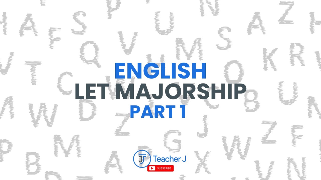 ENGLISH LET MAJORSHIP | LET DRILLS 2023 NEW CURRICULUM | PART 1 | 20 ...