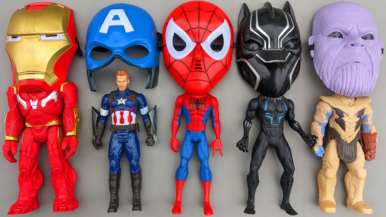 Avengers Assemble! Thanos, Spider Man, Iron Man, Hulk vs Captain ...