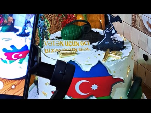 TORTUN YIĞILMASI.ƏSGƏR TORTU.CAKE DECORATİON