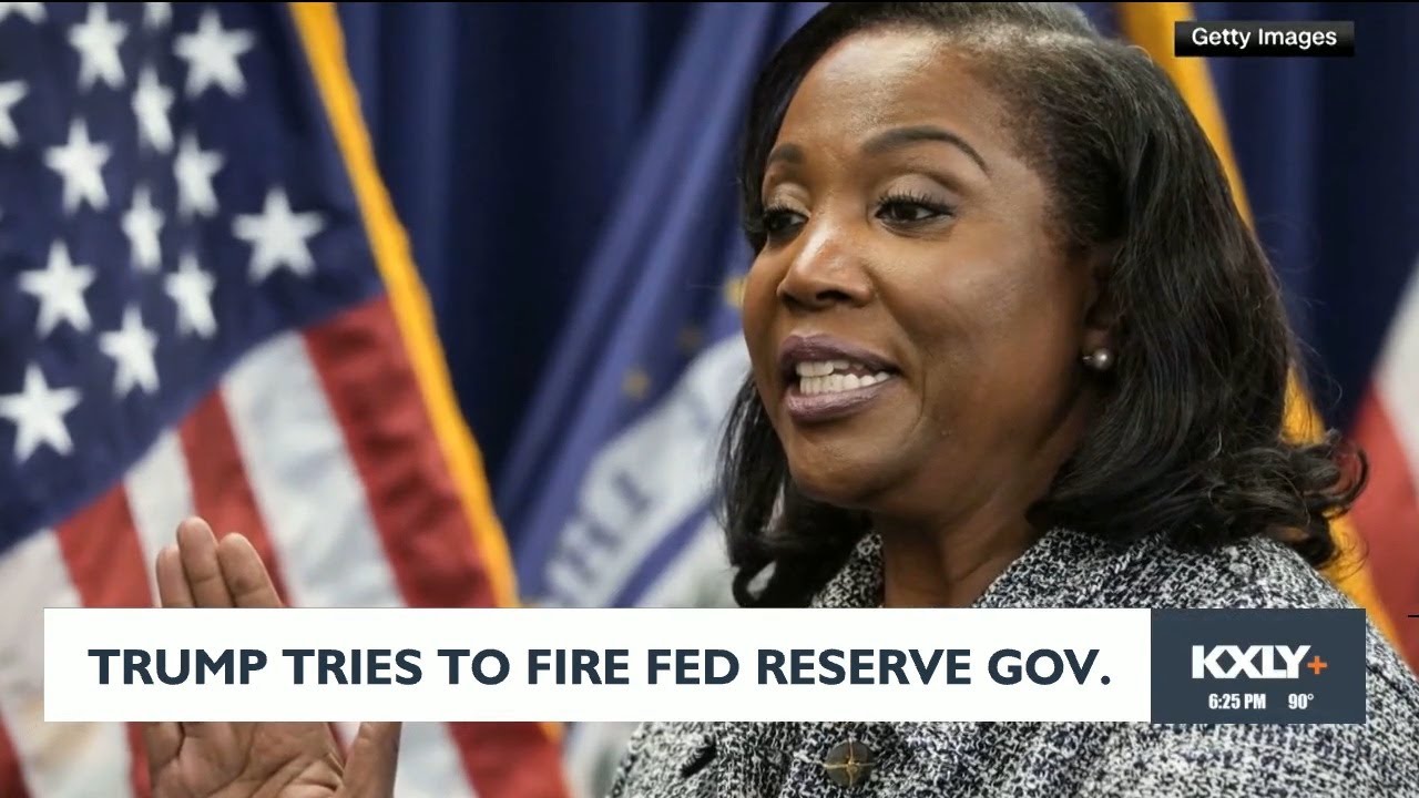 Trump tries to fire Federal Reserve Gov. - YouTube