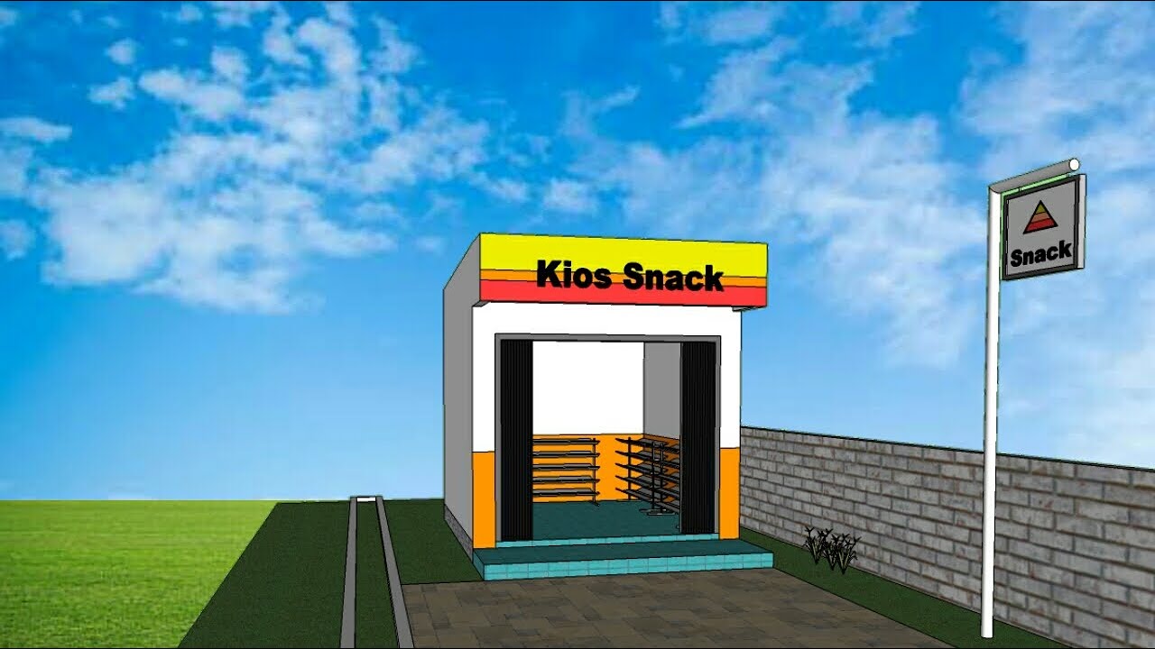 #10 Desain Toko Minimalis │ Kios Depan Rumah - YouTube