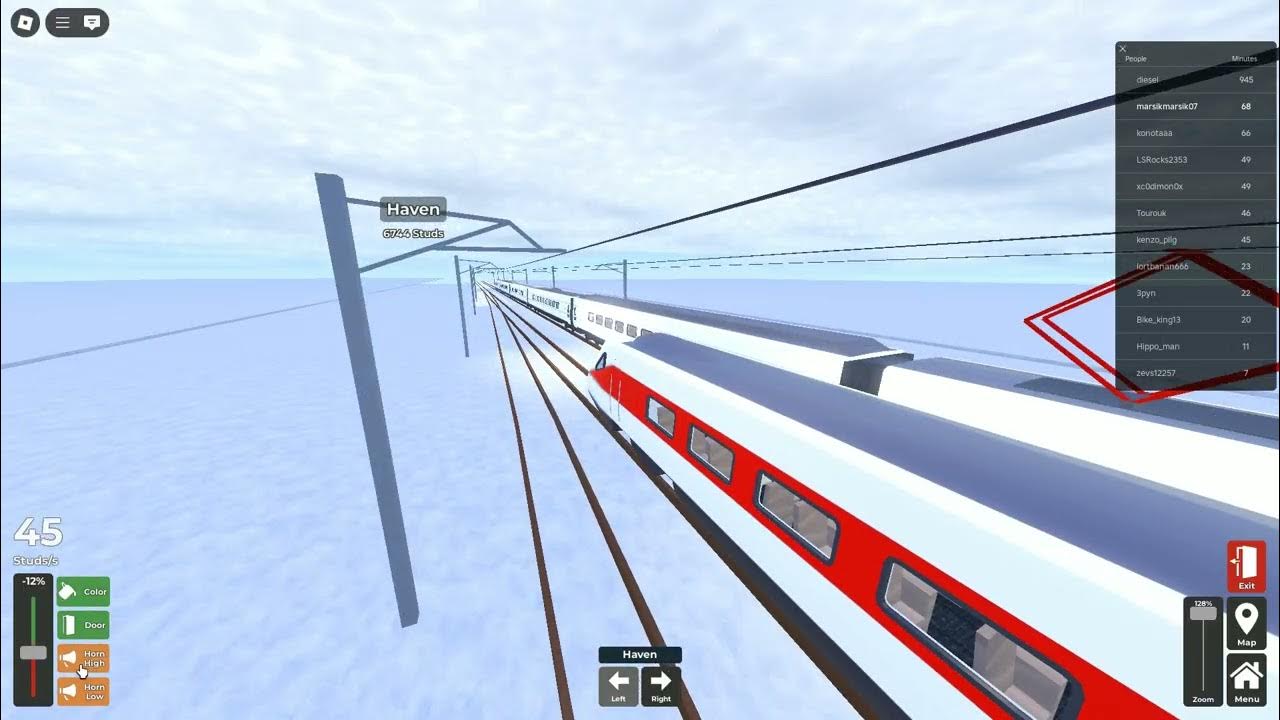 Driving an intercity train in ROBLOX Trains: Express - YouTube