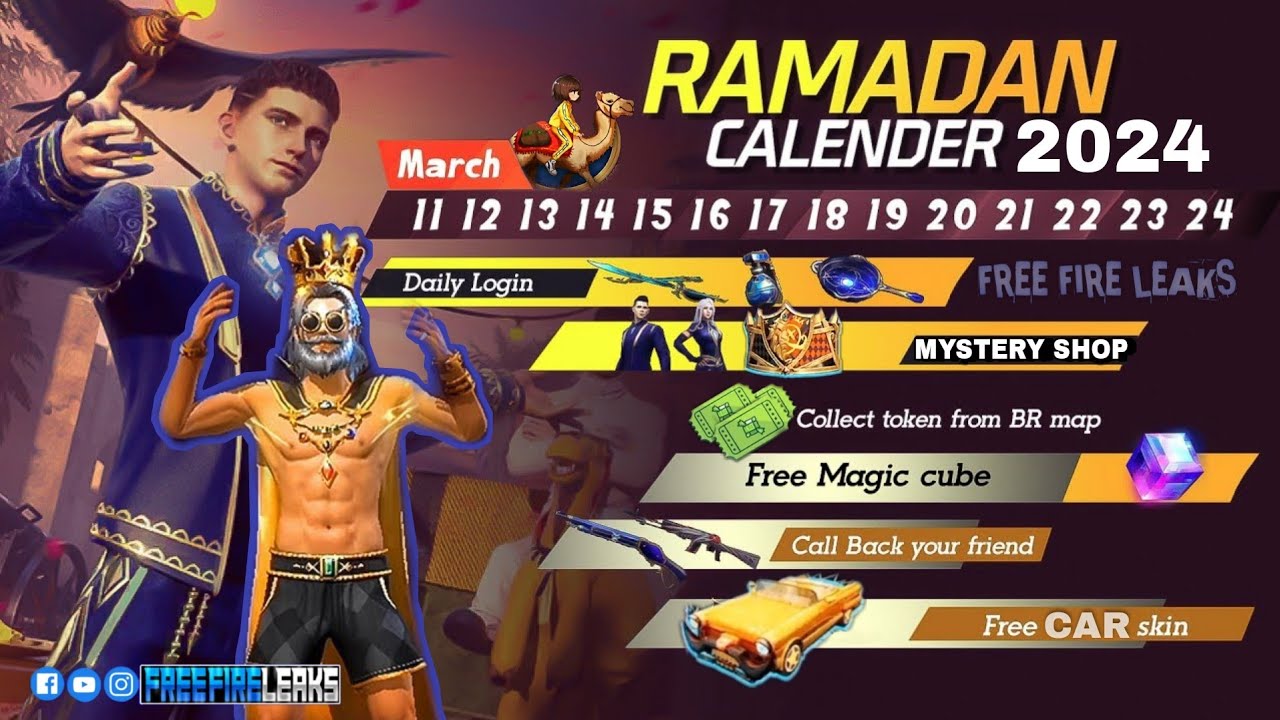 Free Fire Ramadan Event 2024 | RAMADAN EVENT Free Fire 2024 | OB43 New ...
