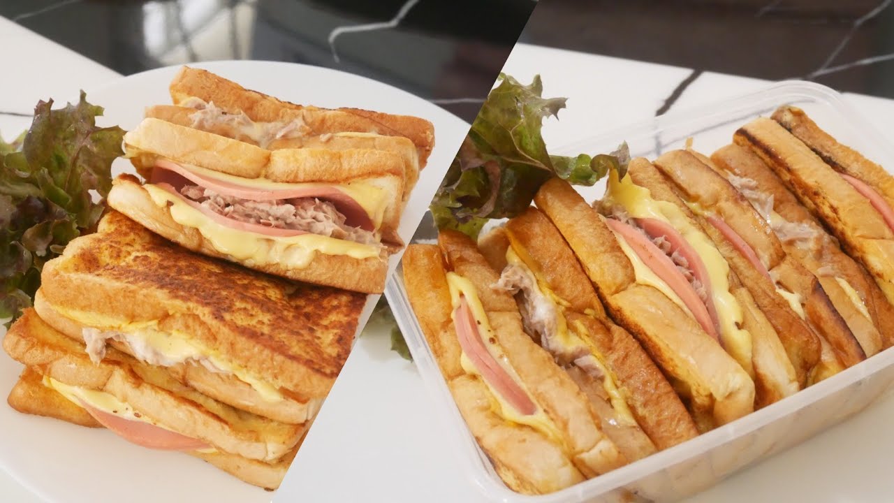 แซนวิชโทสต์ เนื้อนุ่ม ทำง่าย ขายดี San wich toast - YouTube