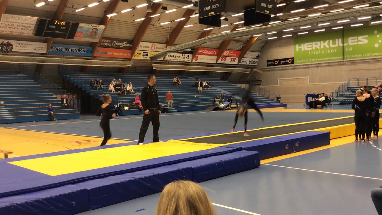 Junior NM TeamGym 2014 tumbling - YouTube