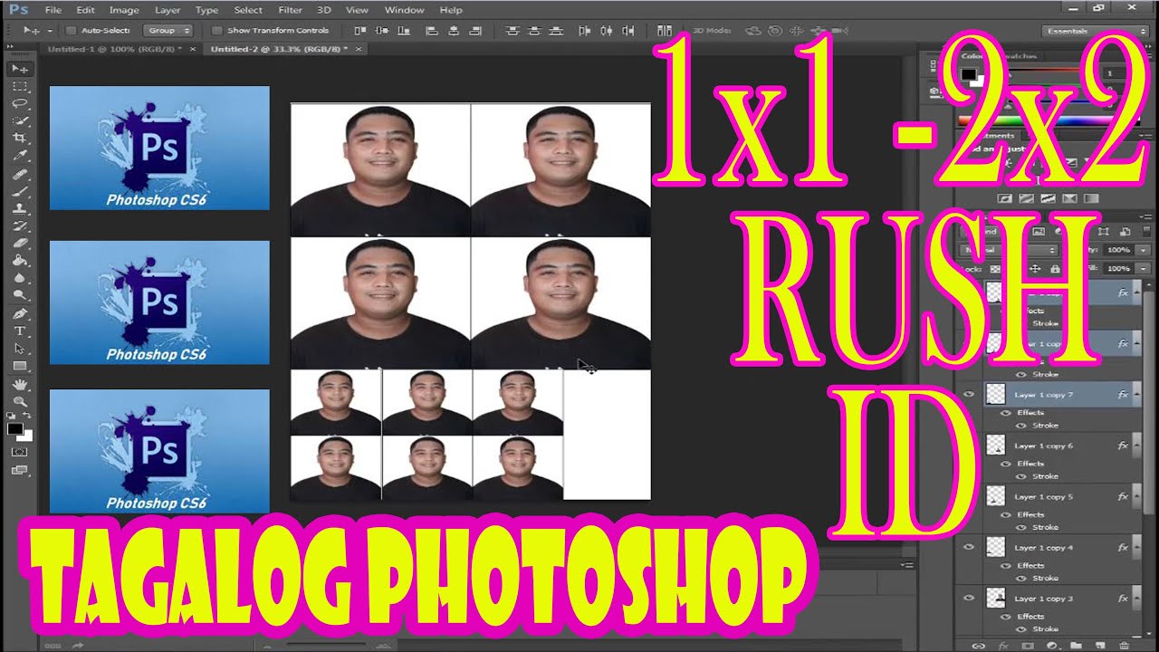 RUSH ID PICTURE / Paano gumawa ng Rush I.D Picture - How to make 1x1 ...