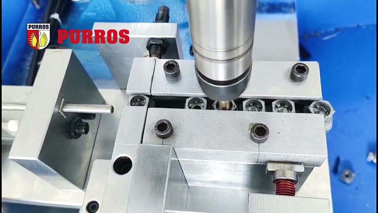 Auto tapping, metal tapping machine, automatic tapping head - YouTube