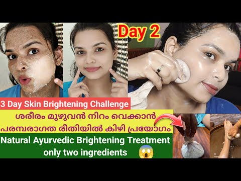 വെറും 3 ദിവസം കൊണ്ട് നിറം വെച്ചാലോ? Skin brightening challenge! brightening face pack at home