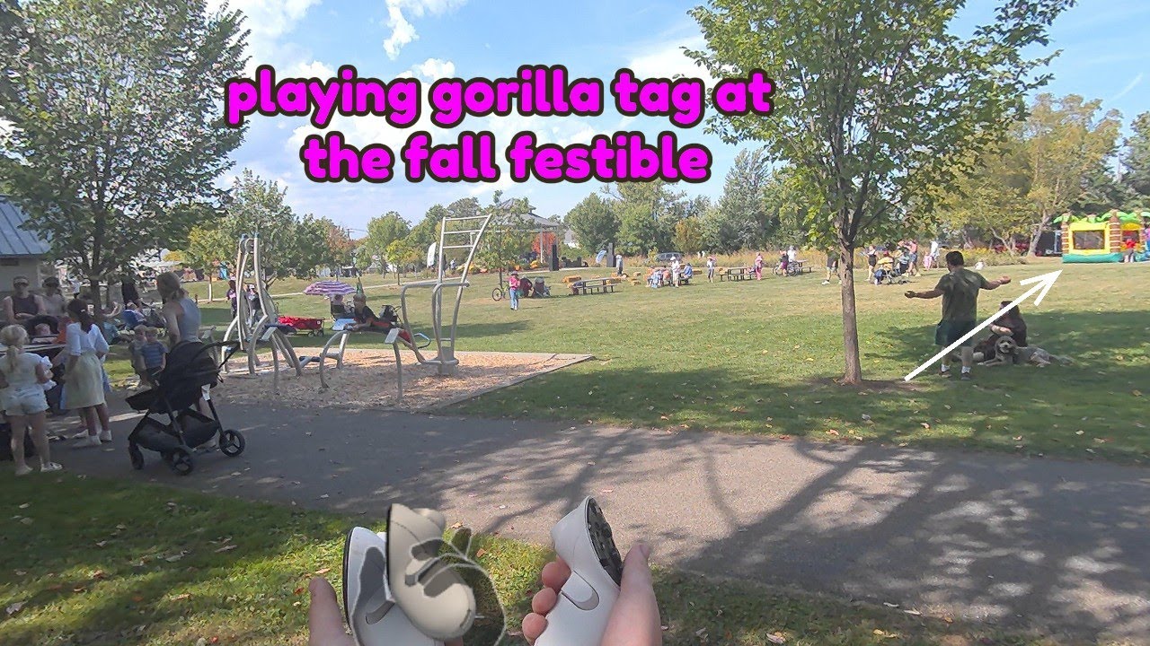 at played gorilla tag at the fall festible - YouTube
