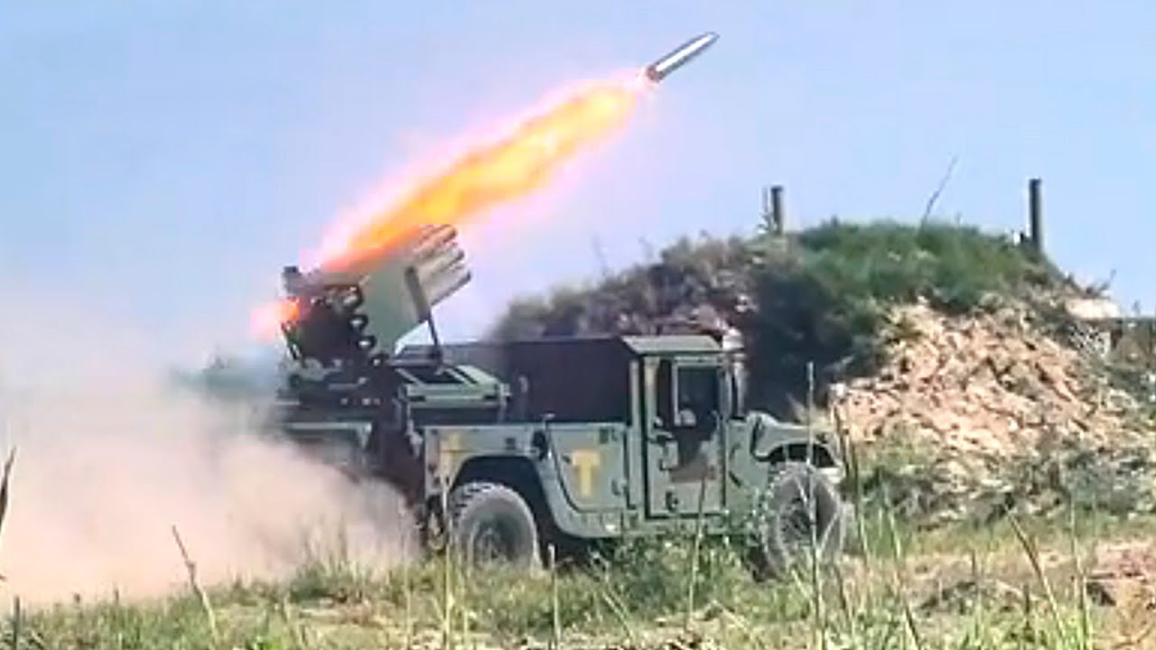 Обзор хорватской РСЗО PAK-12 на шасси Humvee армии Украины - YouTube