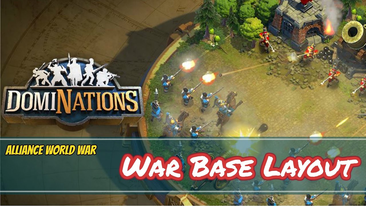 DomiNations :: War Base Design/Best Layout 3 (Alliance World War) - YouTube