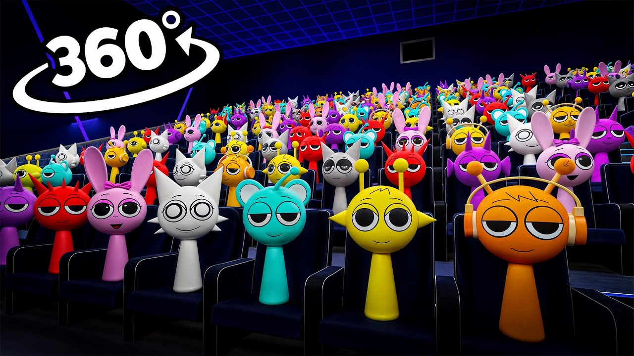 Incredibox Sprunki Sinner Edition 360° VR: CINEMA HALL 3D VR Animation ...