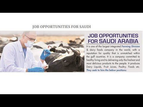 Job Offer for Saudi Arabia Veterinarian