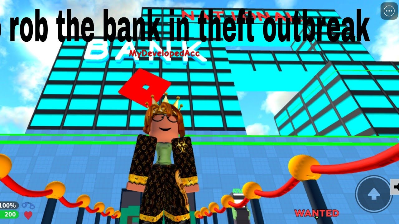 how to rob the bank in theft outbreak roblox - YouTube