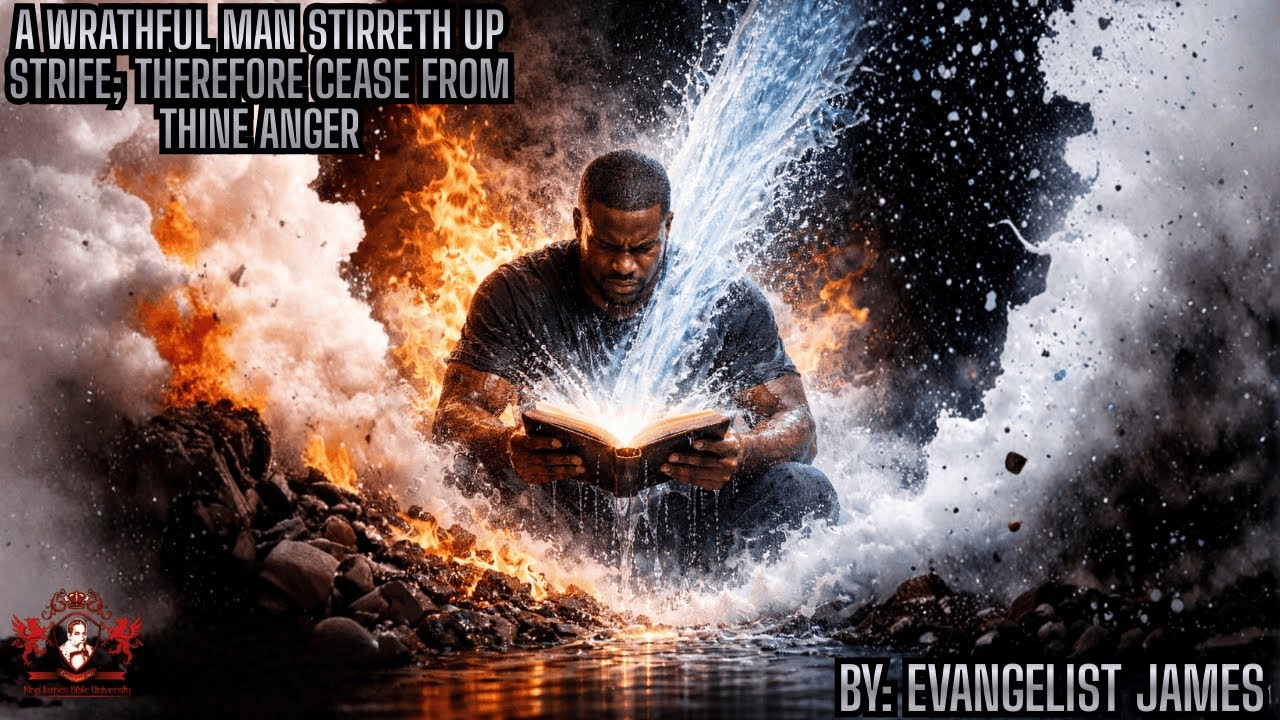 A Wrathful Man Stirreth Up Strife; Therefore Cease From Thine Anger| By ...