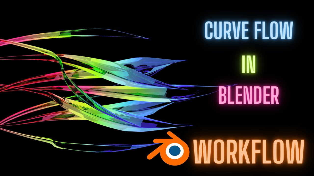 Making a curve flow in Blender | Complete workflow | #blender | # ...