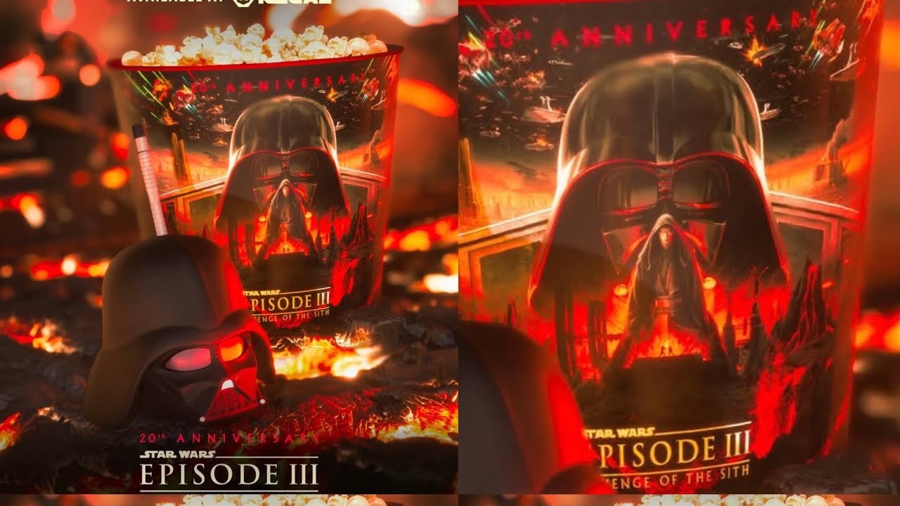 New Star Wars ROTS popcorn buckets merchandise revealed by Regal ...