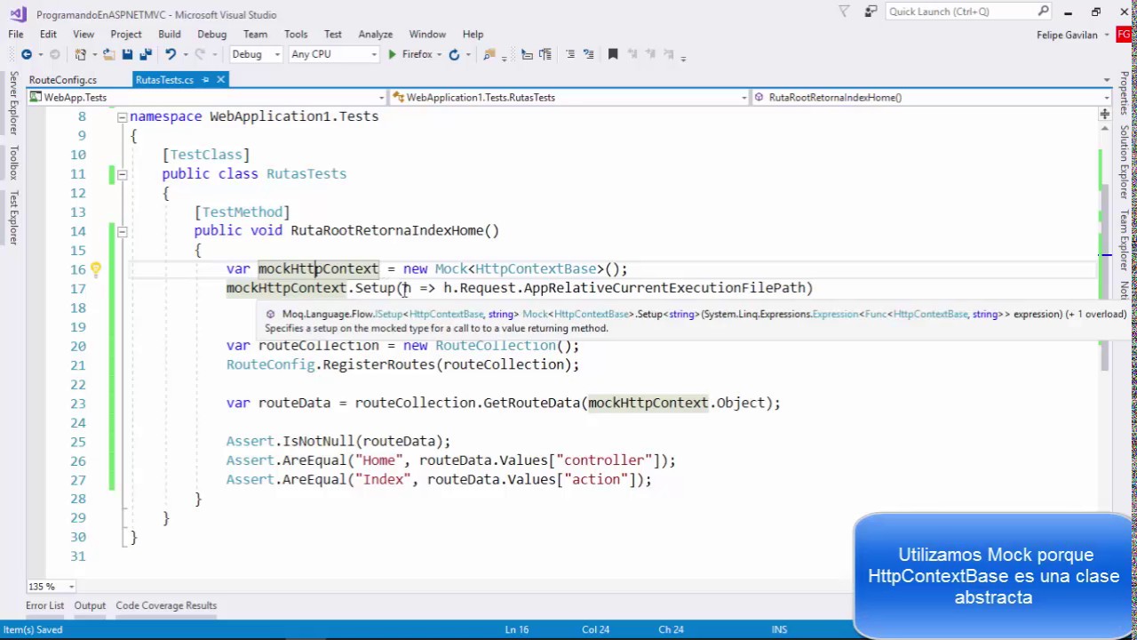 Probando Rutas Pruebas Programando En Aspnet Mvc 5 Youtube