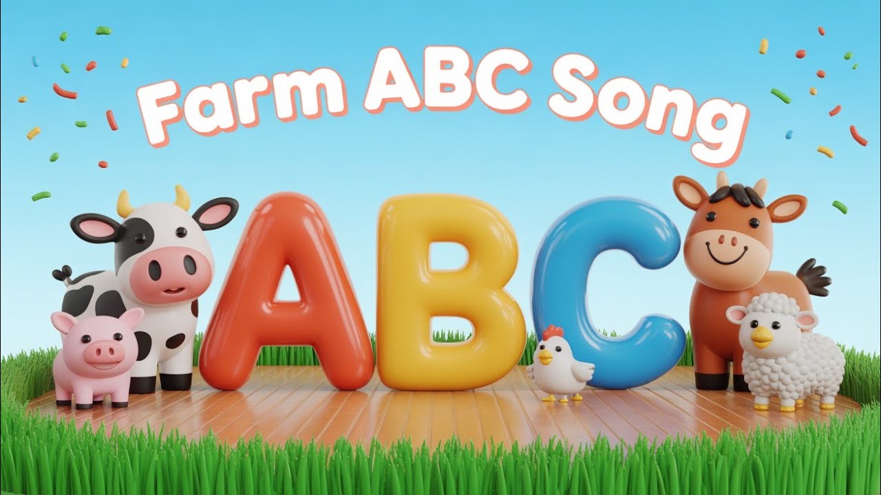 The Best Farm Animals ABC Song for Toddlers 🐷🐴 | Learn Alphabet with ...