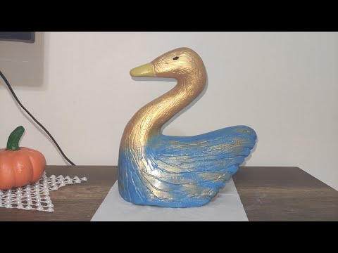 alçı ile kuğu yapımı 🦢#4