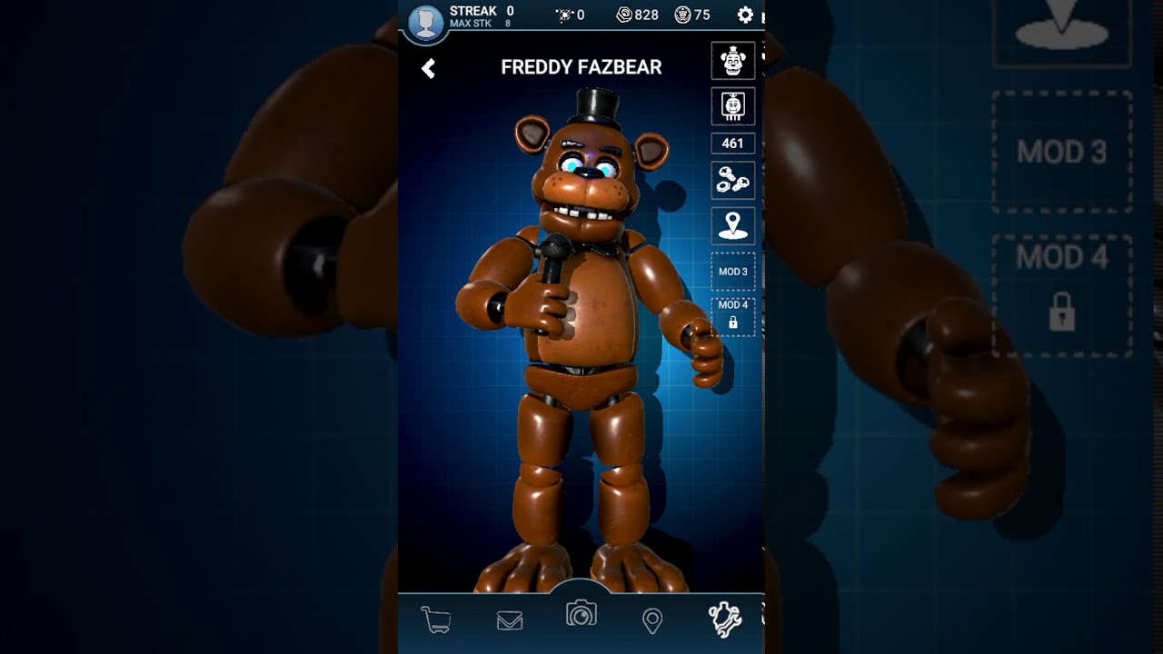 Freddy idle animation in fnaf ar - YouTube