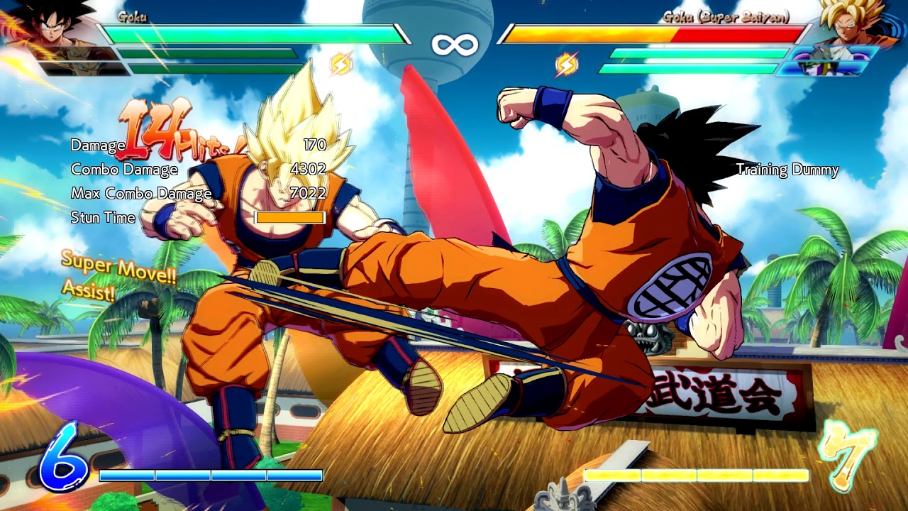 DBFZ: Base Goku spirit bomb setup no sparking - YouTube