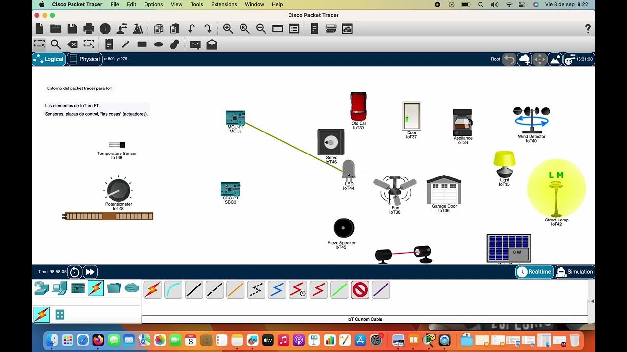 Sistemas IoT en Packet Tracer: entorno de PT para IoT - YouTube