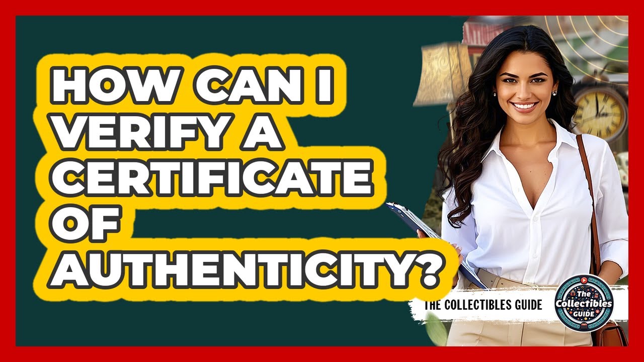 How Can I Verify A Certificate Of Authenticity? - YouTube