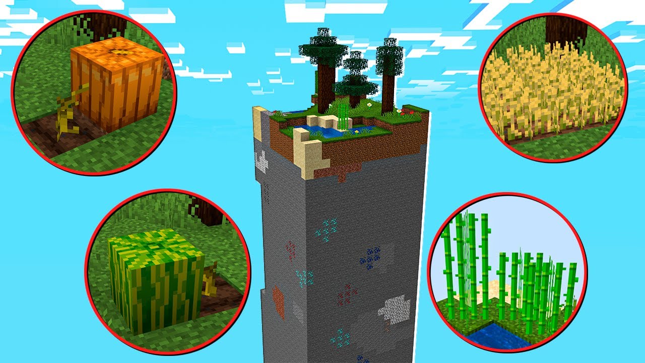 🔥 FIZ 5 FARMS EM APENAS 1 CHUNCK NO MINECRAFT (16x16) - YouTube