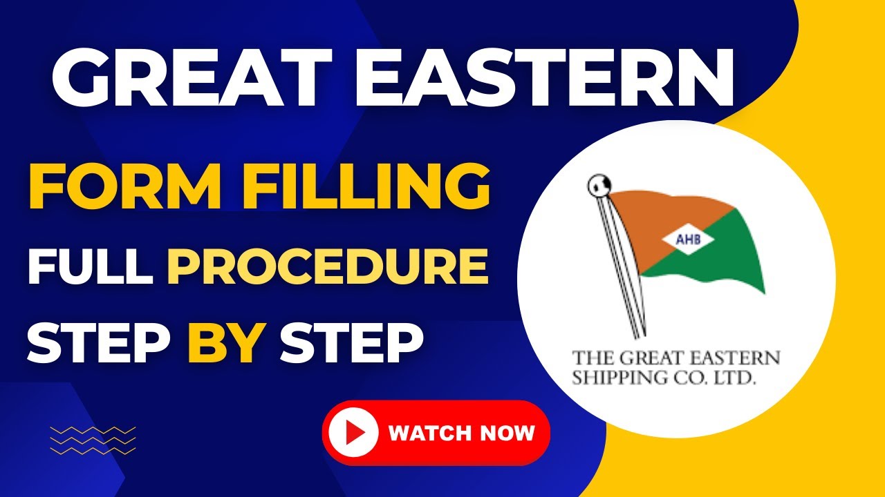 Great Eastern FORM FILLING | FULL PROCEDURE | STEP BY STEP - YouTube