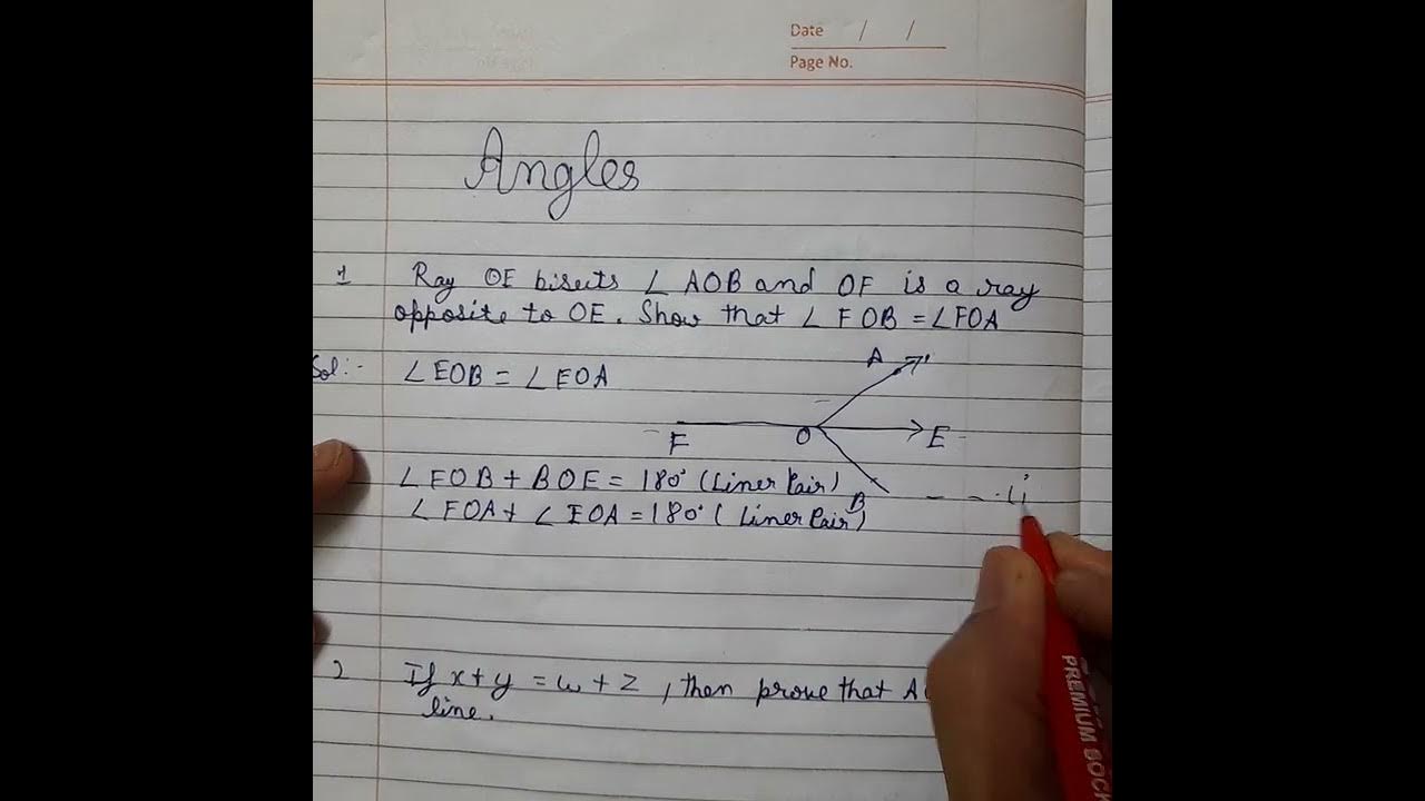 Linear pair example part 2 - YouTube