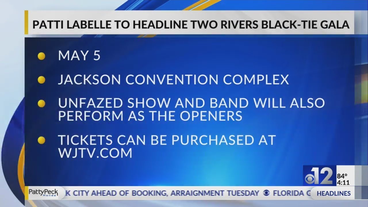 Patti LaBelle to headline Two Rivers Black-Tie Gala - YouTube
