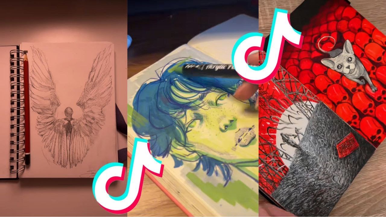 Art Sketchbook TikToks - Arts TikTok Compilation (NO OUTROS) #9 - YouTube