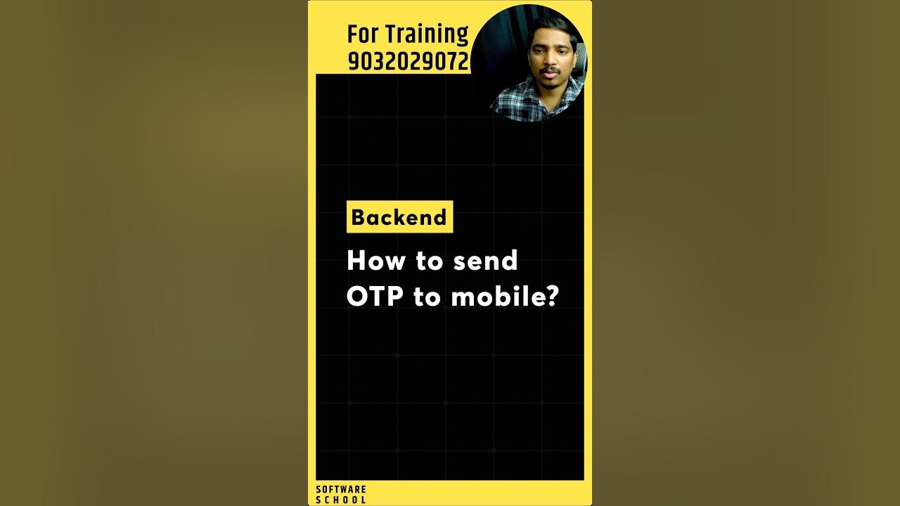 How to Send OTP to Mobile? Java Spring Boot, NodeJS + ReactJS Tutorial In Telugu #softwarelife ...