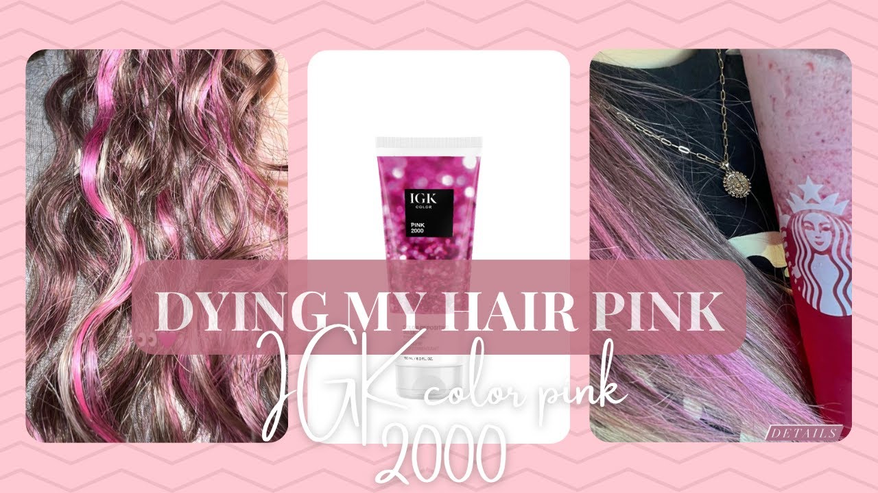 Dye My Hair Pink With Me! - IGK Color Depositing Hair Mask Pink 2000 ...