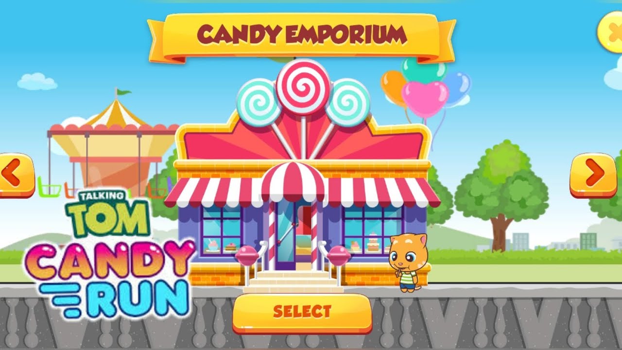 Talking Tom Candy Run - Candy Emporium - YouTube