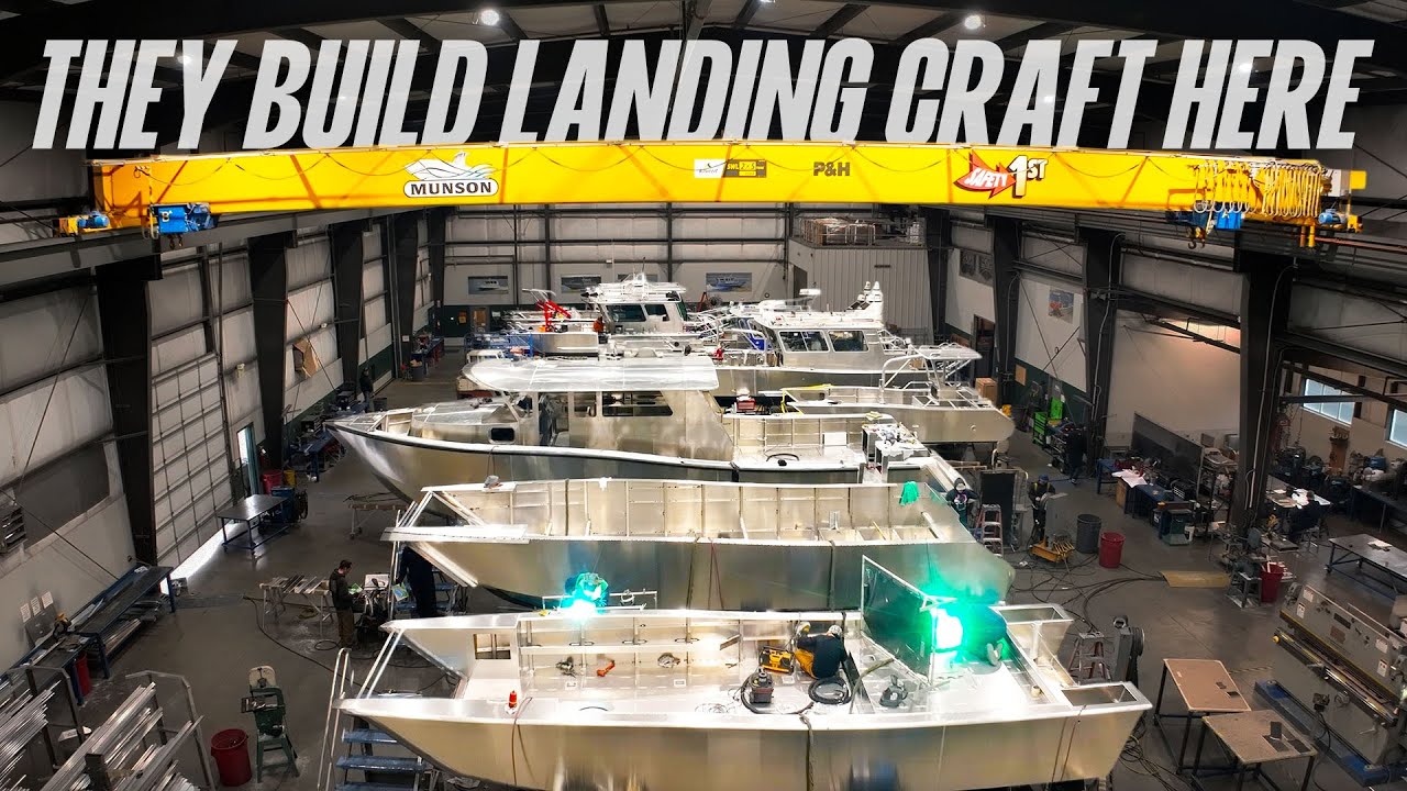 Inside the ADVANCED Boat Building Factory at Munson Boats - YouTube