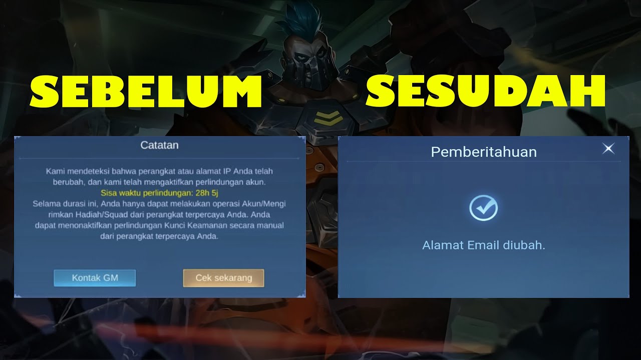 Cara Ganti Email Moonton Tanpa Harus Menunggu 30 Hari - YouTube