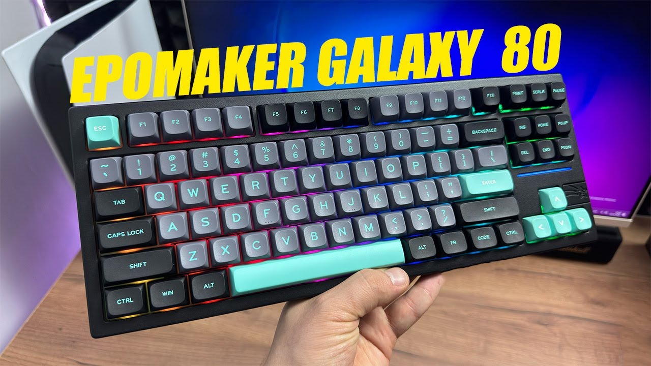 Epomaker Galaxy 80. Металева клава, яка не дзвенить! - YouTube