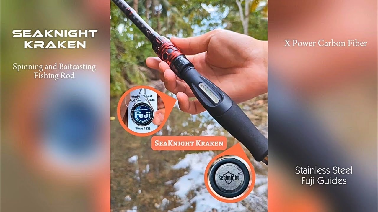 SeaKnight Kraken Spinning Casting Fishing Rod | X-Power Carbon Fiber ...