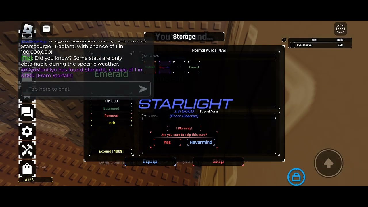 Getting Starlight in sols rng (below 1k rolls) - YouTube