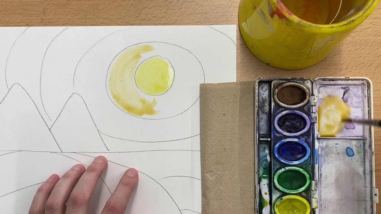 Ted Harrison Landscape Lesson 3 - YouTube